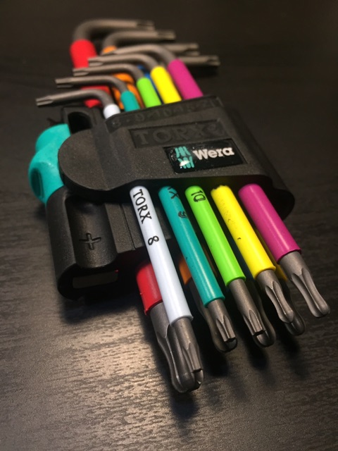 Wera Multi Colour Ball End Security Torx Key T8-T40 9 Piece - gobb2525 ...
