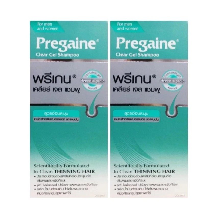 Pregaine Clear Gel Shampoo 200 ml/ขวด (2 ขวด) | Shopee Thailand