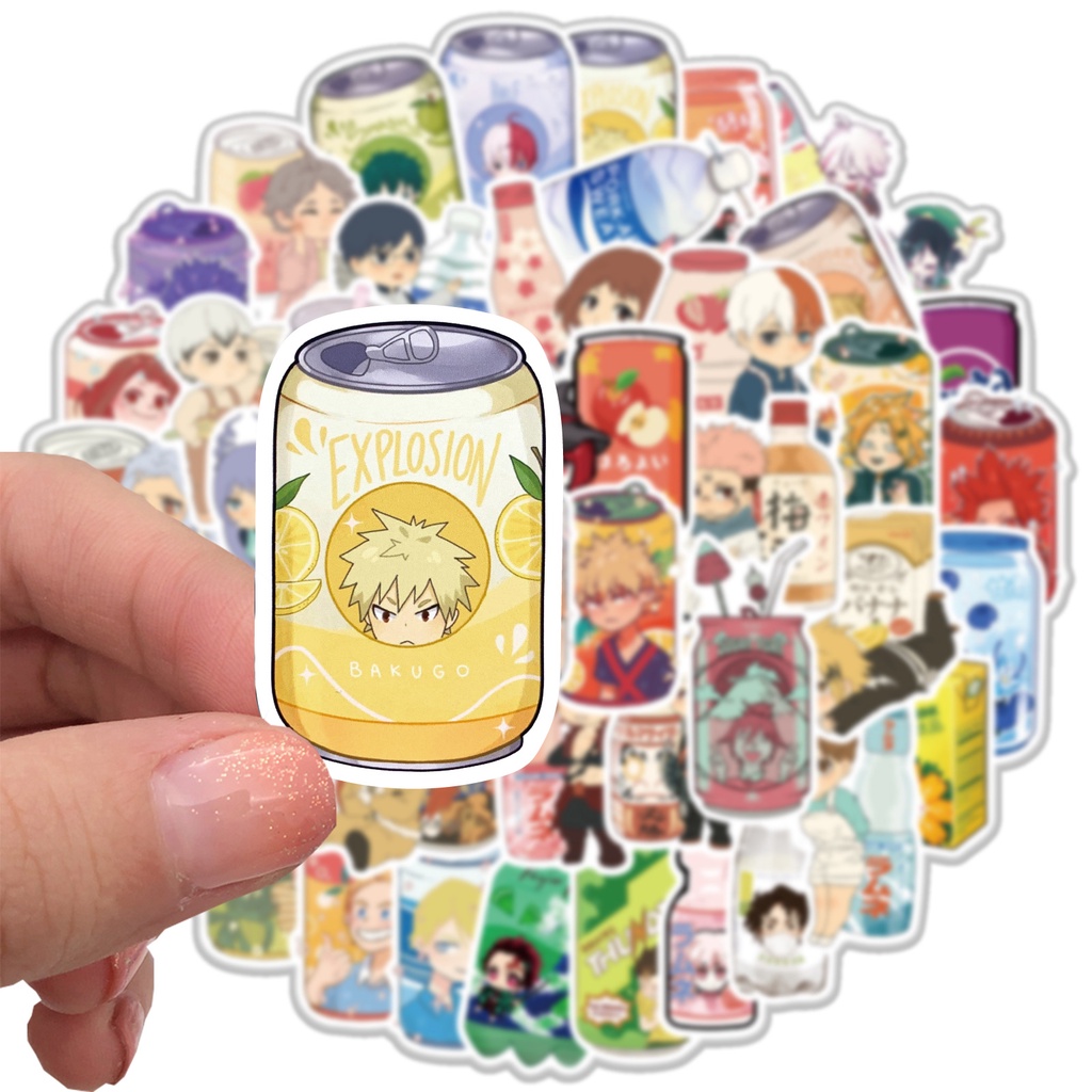 ผี灭之ใบมีด1050CS Mix Anime Character Stickers Sarkling Water Drink Style ...