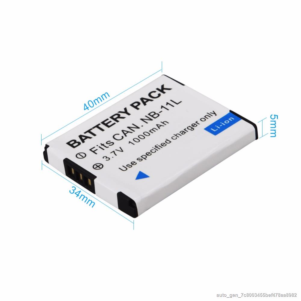 100 Newest NB 11L Camera Battery For Canon A2600 A3500 A4000IS IXUS 125 132 140 240 245 265 155 ...