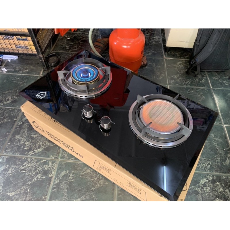 PPN HOME 922 เตาฝัง กระจกนิรภัย เตาแก๊ส หัวผสม 2 in 1 รับประกัน 1 ปี ...