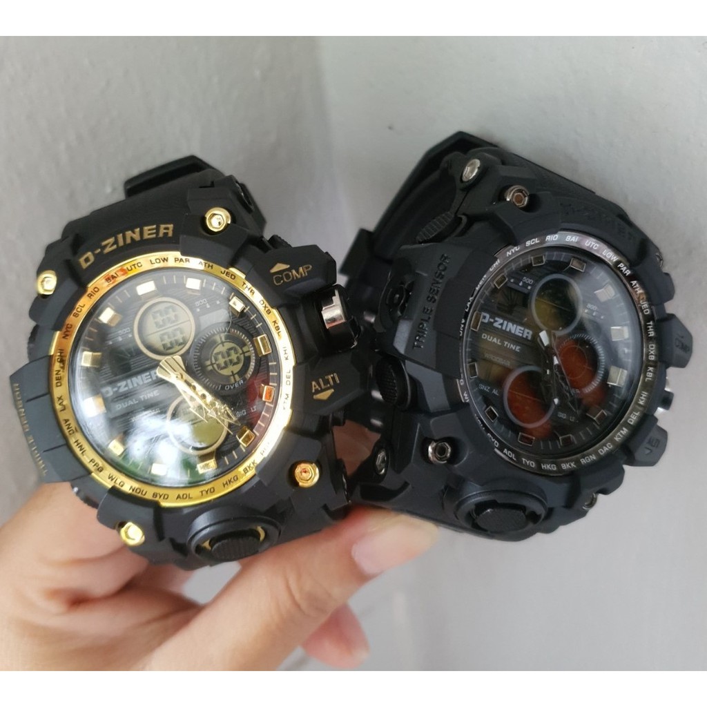 นาฬิกาผู้ชายสุดเท่ D-ZINER (ดีไซเนอร์) แบรนด์แท้ 100 มีใบรับประกันศูนย์ ...