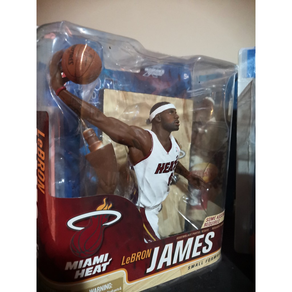 Lebron James Action Figure McFarlane Series 21 NBA Miami Heat - white ...