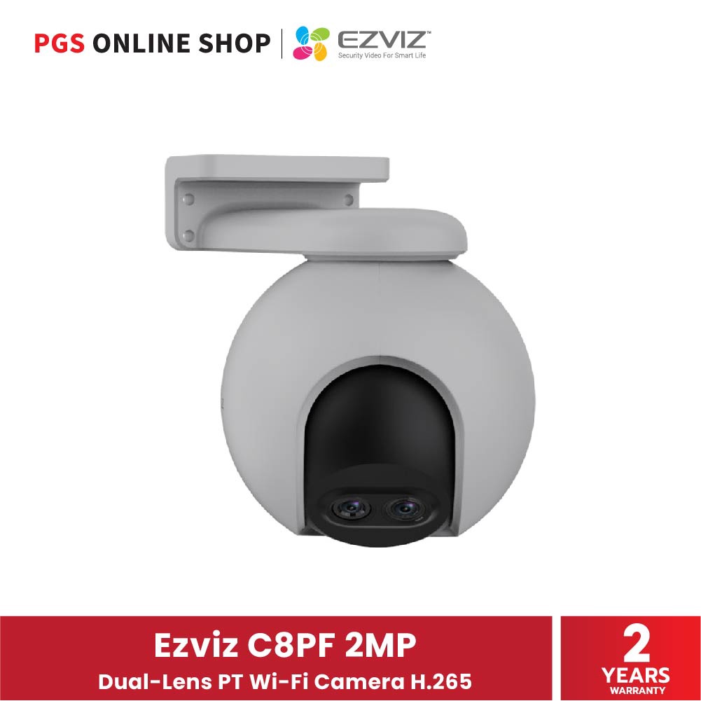 Ezviz C8PF (กล้องวงจรปิด) ความละเอียด 2MP Dual-Lens PT Wi-Fi Camera H ...