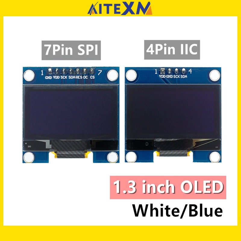 โมดูล Oled Spi Iic I2c 1 3 นิ้ว 128x64 1 3 นิ้ว หน้าจอ Lcd Led 1 3 นิ้ว