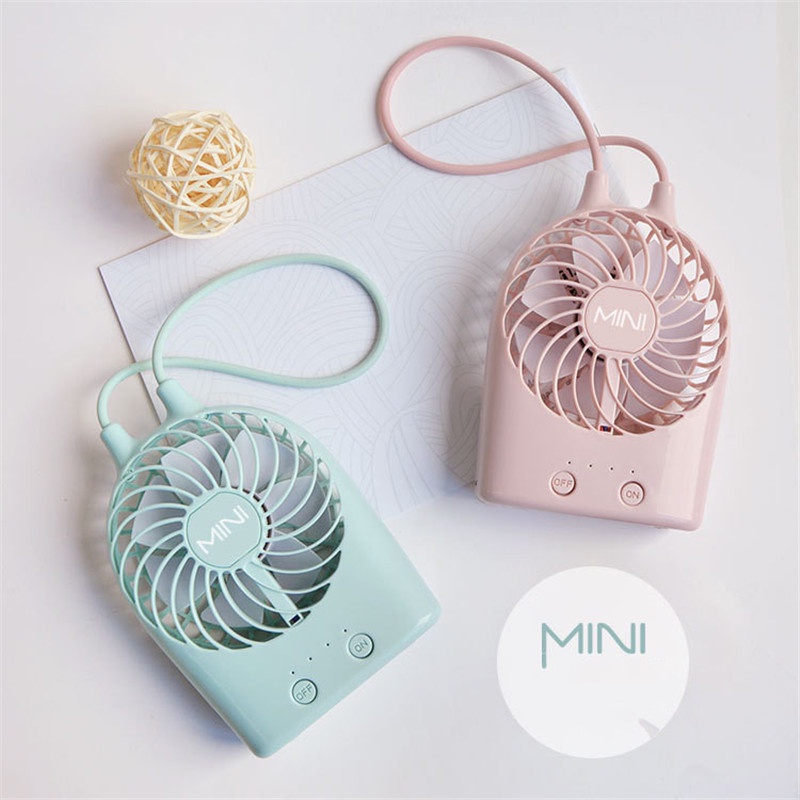 DTVANE Creative Small Fan Silicone Rope Sling Portable Mini Charging ...