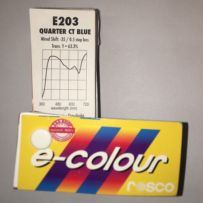 Rosco Filters E203 14 Ct Blue ( 2 SHEET ) - esathaishop - ThaiPick
