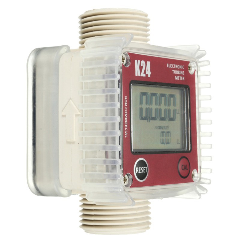 K24 turbo digital flow meter flowmeter Diesel fuel water plomeria flow ...
