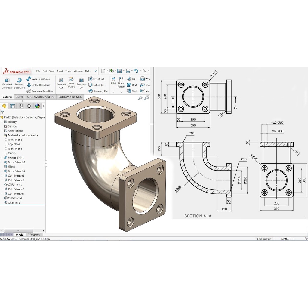 SolidWorks 2021 - 2022 Premium ตัวเต็ม ถาวร โปรแกรมเขียนแบบขั้นสูง ...