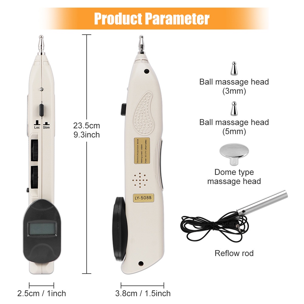 Electronic Acupuncture Pen TENS Point Detector With Digital Display ...