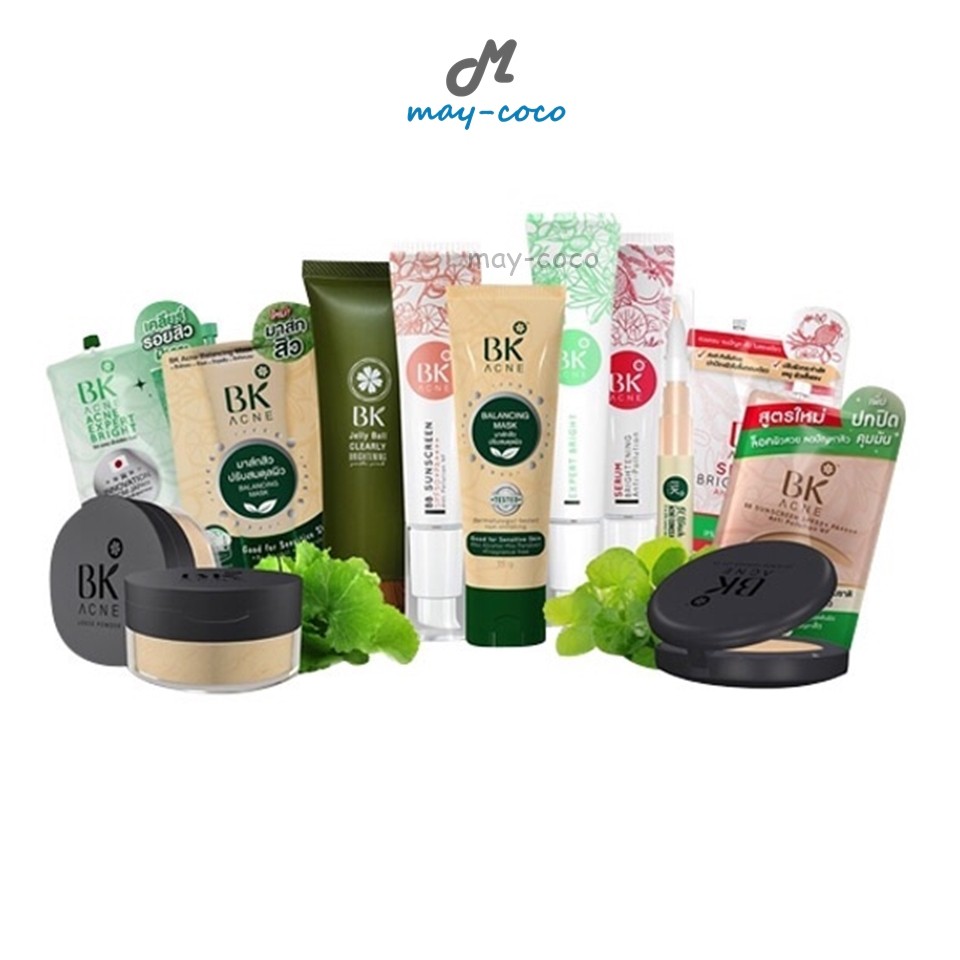 ถูก/แท้/ส่งฟรี (ซอง) BK Acne Balancing Mask มาสก์สิว บีเคมาส์ก ผิวใสไร้ ...