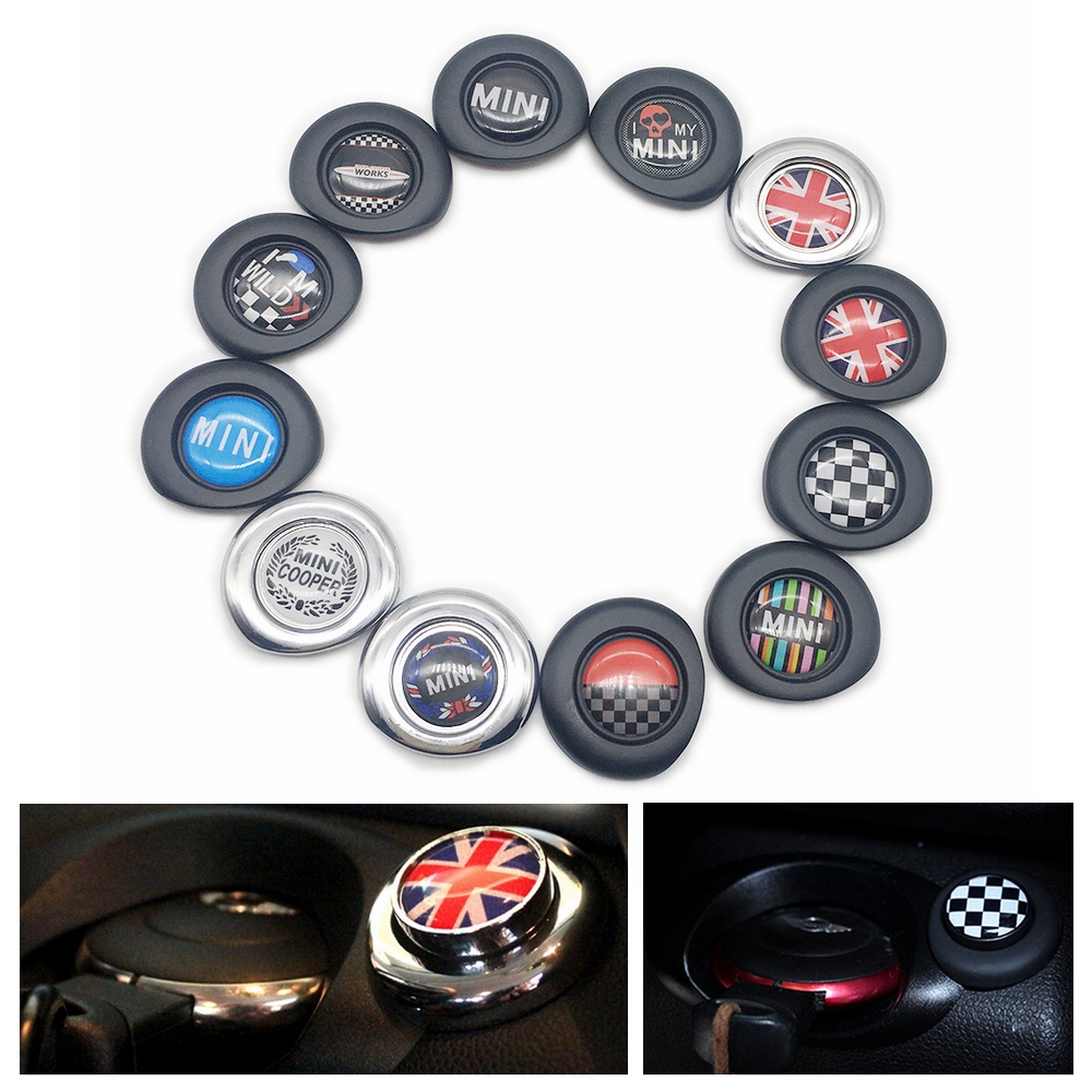 Engine Start Stop Push Button Cap Cover Decoration For 2nd Gen Mini ...