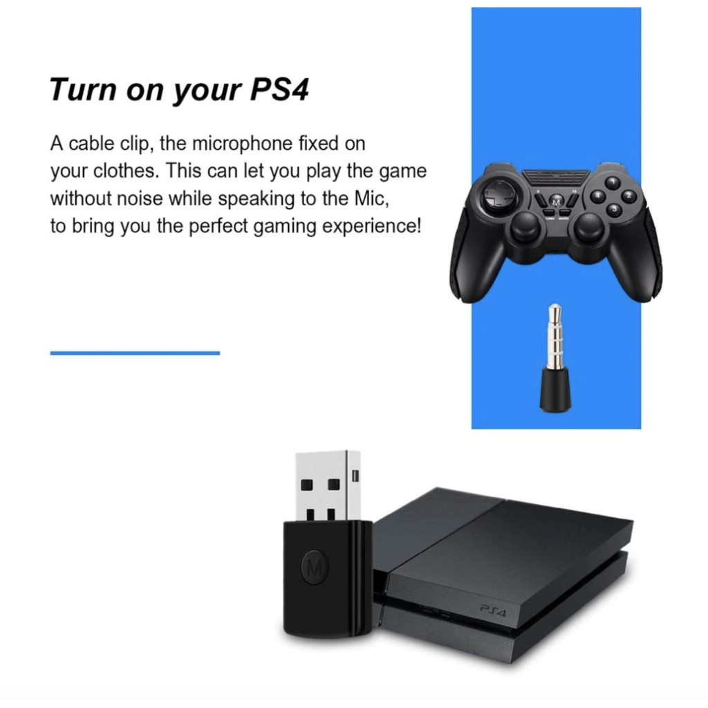 For PS4 Playstation Bluetooth Protable USB Adapter Headsets