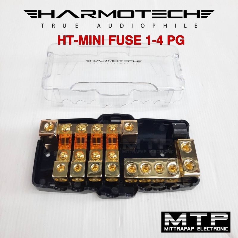 ฟิวส์เครื่องเสียง HARMOTECH HT-MINI FUSE 1-4 PG เข้า 1 ออก 4 - mm ...