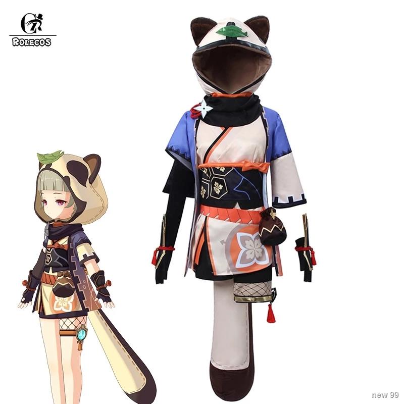 อะนิเมะยอดนิยม ROLECOS Game Genshin Impact Sayu Cosplay Costume Sayu ...