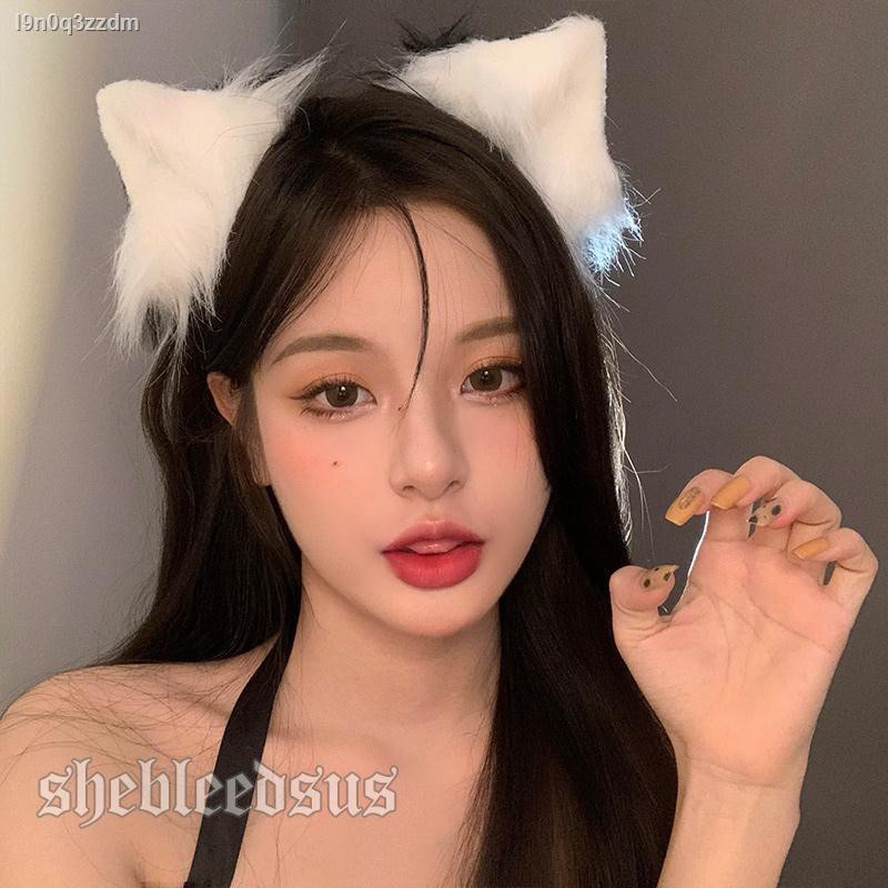 Lolita Hair Accessoriesเครื่องประดับผมโลลิต้า∈Shebleedsus pure desire cat yyds! Plush sweet and ...