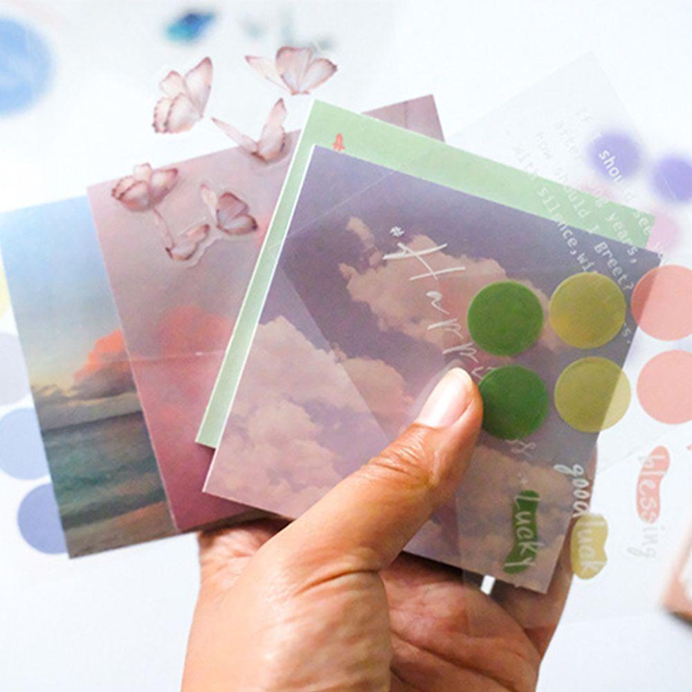 IVANES Creative Galaxy Memo Pads Landscape Planner Stickers Kawaii ...