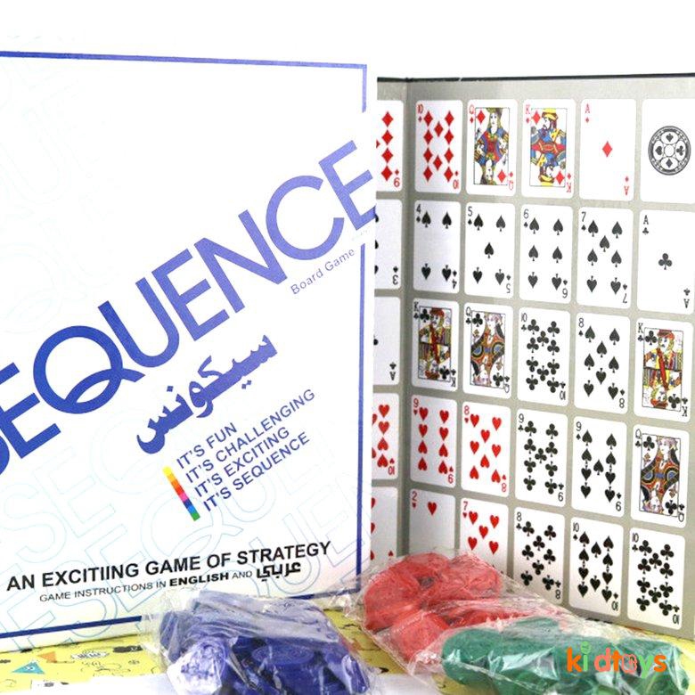 เกมการ์ด sequence game ของเล่นสําหรับเด็ก RytJ - x4am_br2oa - ThaiPick