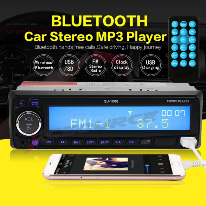 วิทยุติดรถยนต์ FM Receiver USB/TF MP3/WMA/WAV สำหรับรถยนต์ 12V ...