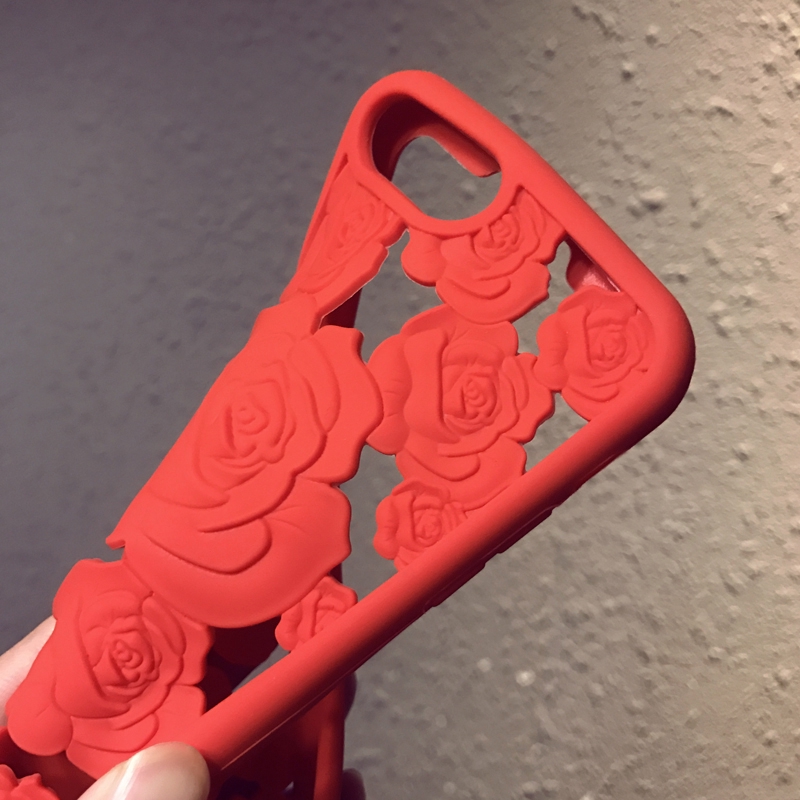เคสโทรศัพท์มือถือซิลิโคนลายดอกไม้สําหรับ iPhone7plus 8 iX - guochaoquan.th - ThaiPick