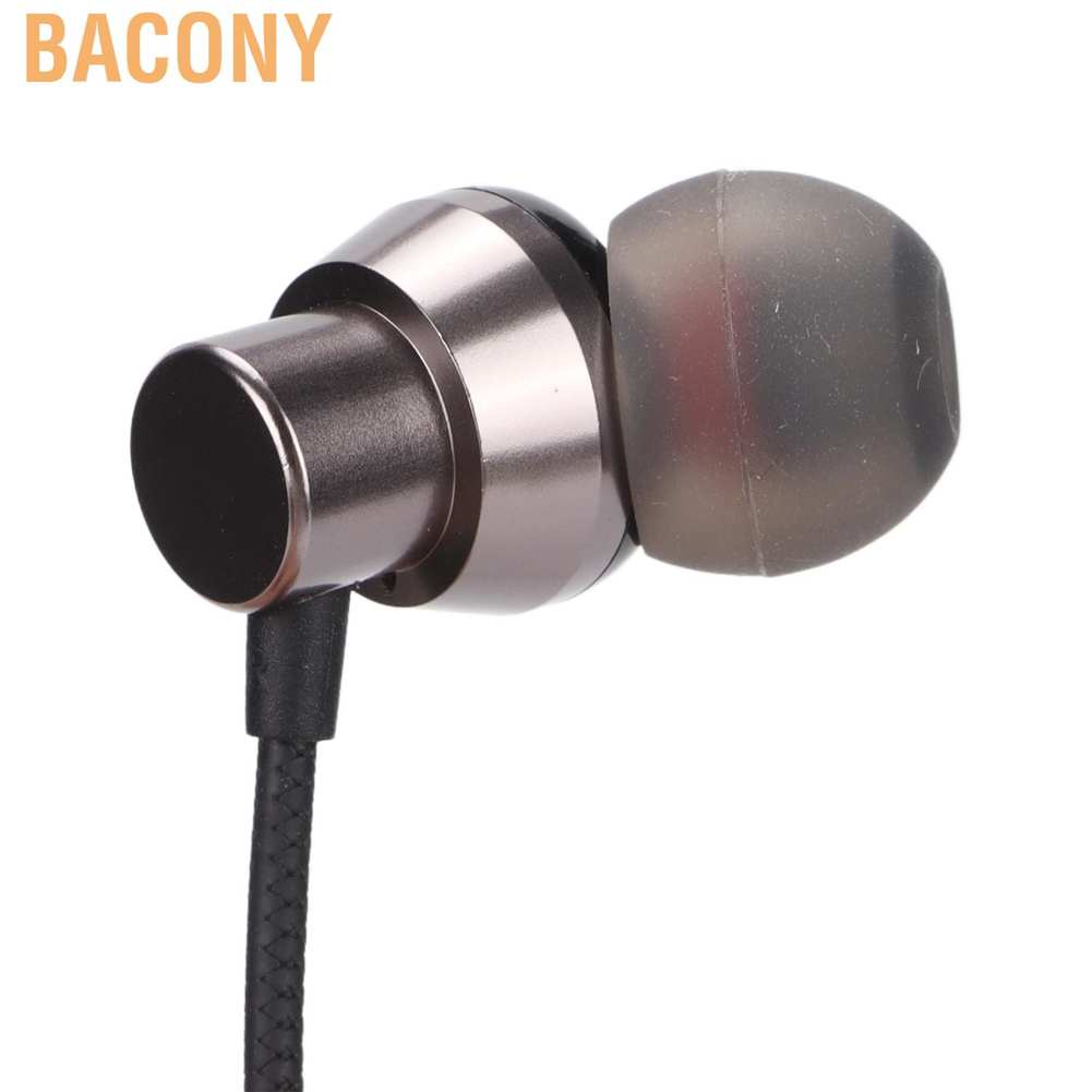 Bacony Type C Earphone Headphone Wear Resistant Volume Control ...