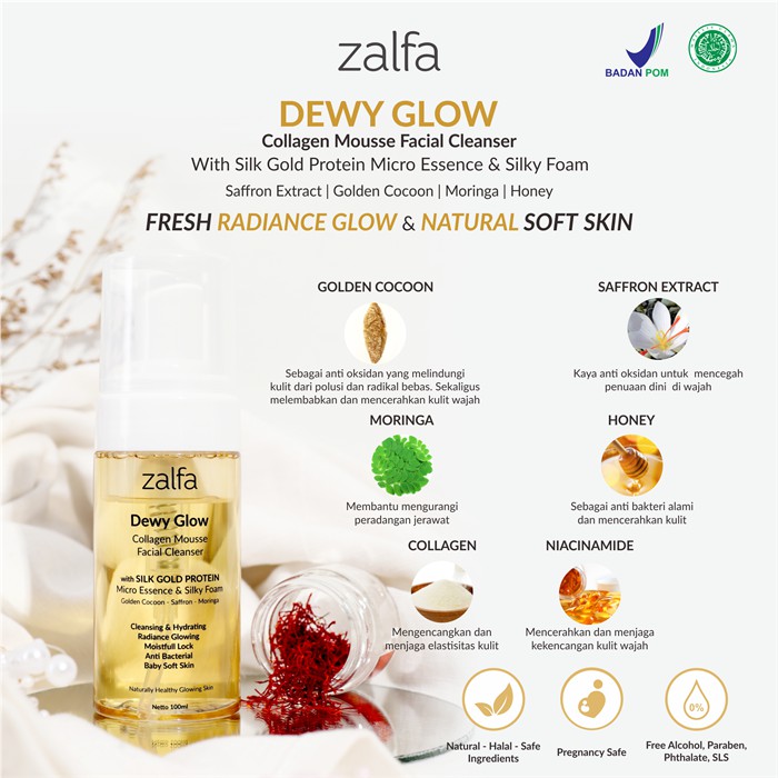 Zalfa ครีมทําความสะอาดผิวหน้าเรืองแสง Flawless Miracle ดูแลผิว ...