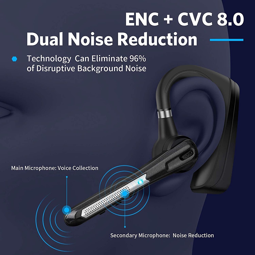 Newest B3 Bluetooth Headset 5.0 Handsfree Earphone Noise Reduction ...
