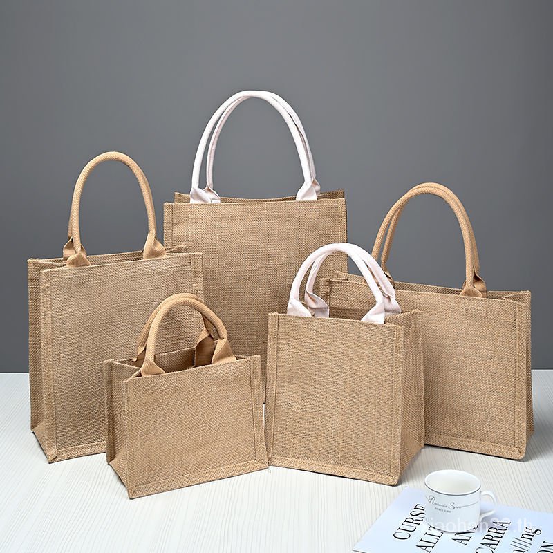 DIY Handbag Woemn Jute Bag Tote bag Plain Hand Painted DIY beg wanita ...