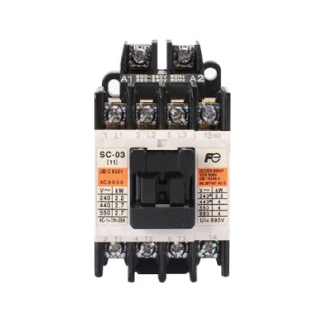แมกเนติกคอนแทคเตอร์ รุ่น SC-03 220V FUJI Magnetic Contactor Model SC-03 ...