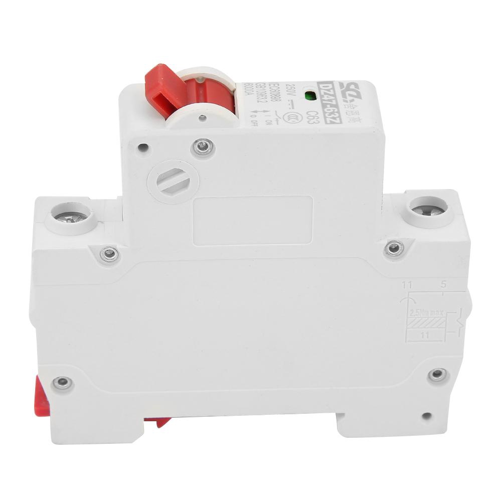 DZ47-63Z-1P 63A DC Miniature Circuit Breaker Leakage Protection Air ...