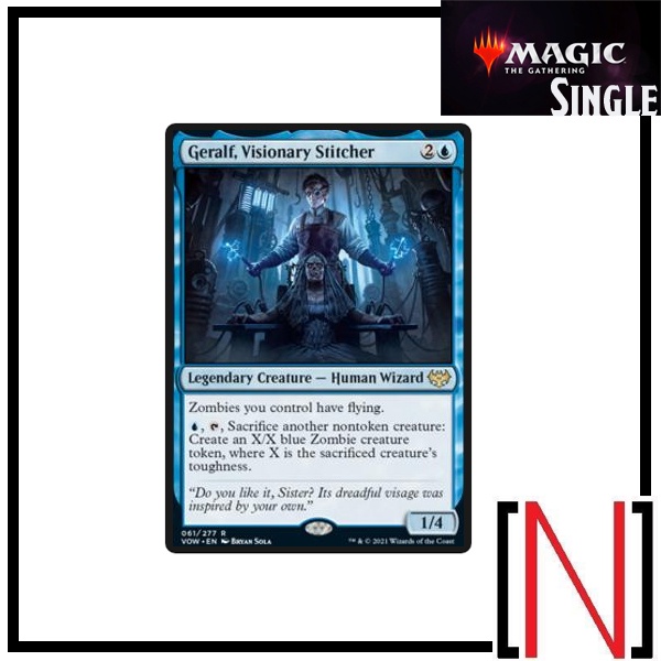 [MTG][Single][VOW] Geralf, Visionary Stitcher ระดับ Rare [ภาษาอังกฤษ ...