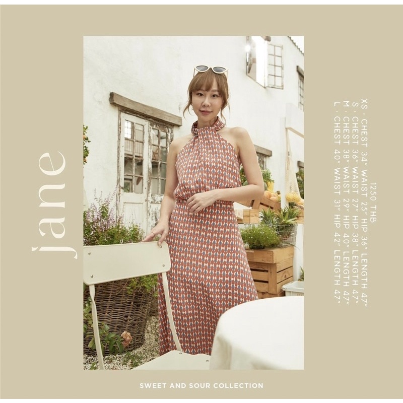 lookbook jane เดรสยาวลายสวยผ้าดีงาม - annchutimas - ThaiPick