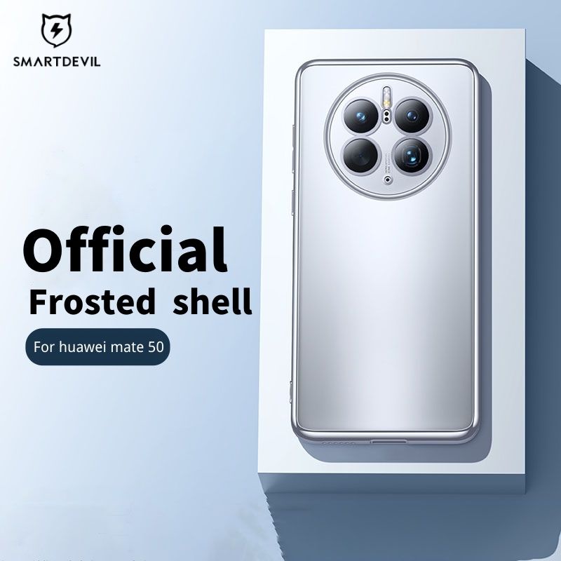 SmartDevil เคสโทรศัพท์มือถือแบบแข็ง ใส บางมาก กันกระแทก ลายขนนก คริสตัล สําหรับ Huawei mate50pro ...