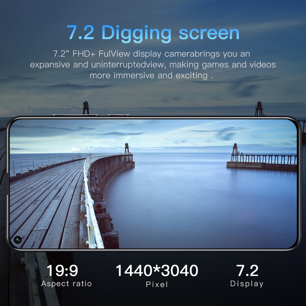 TOPโทรศัพท์มือถือ Rino7 โทรศัพท์ 16512G สมาร์ทโฟน Android โทรศัพท์ ...