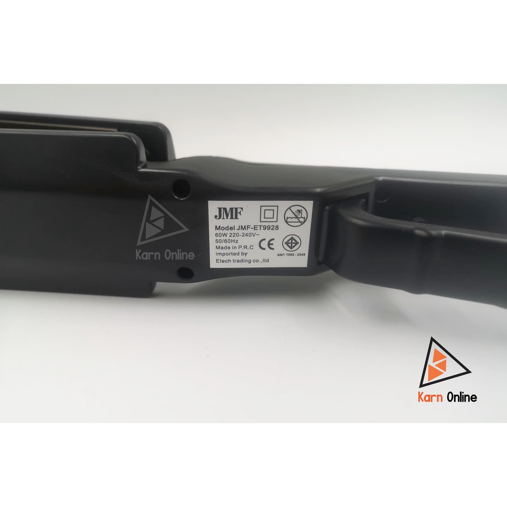 เครื่องหนีบผม JMF Hair Straightener รุ่น JMF-ET9928 (สีดำ) ถูกและดี แผ่นเซรามิค Tourmaline Ionic ...
