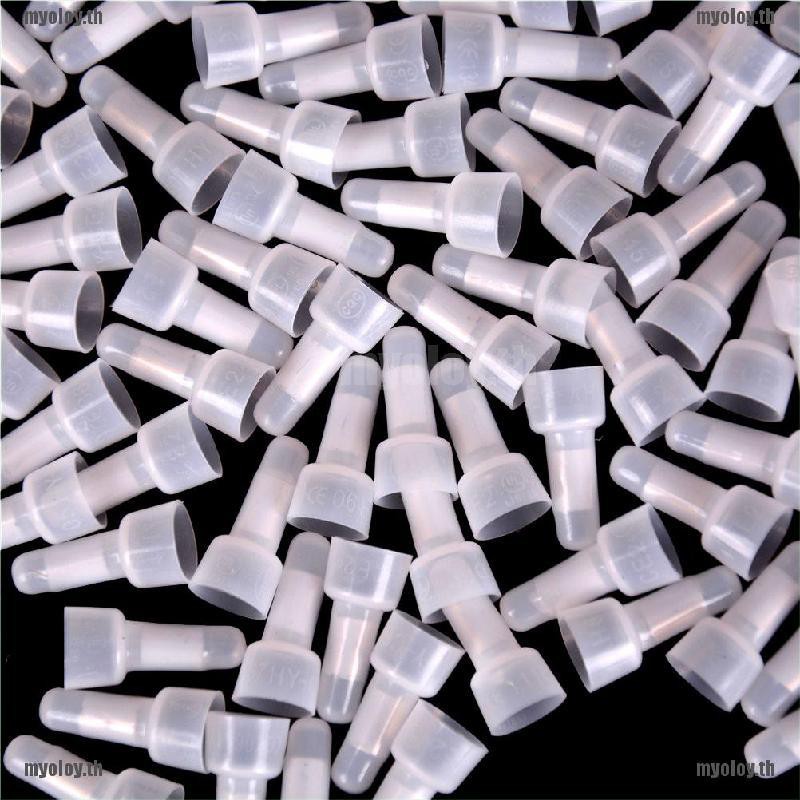 MYO 100pcs Closed End Crimp Caps Electrical Wire Terminals Connector ...