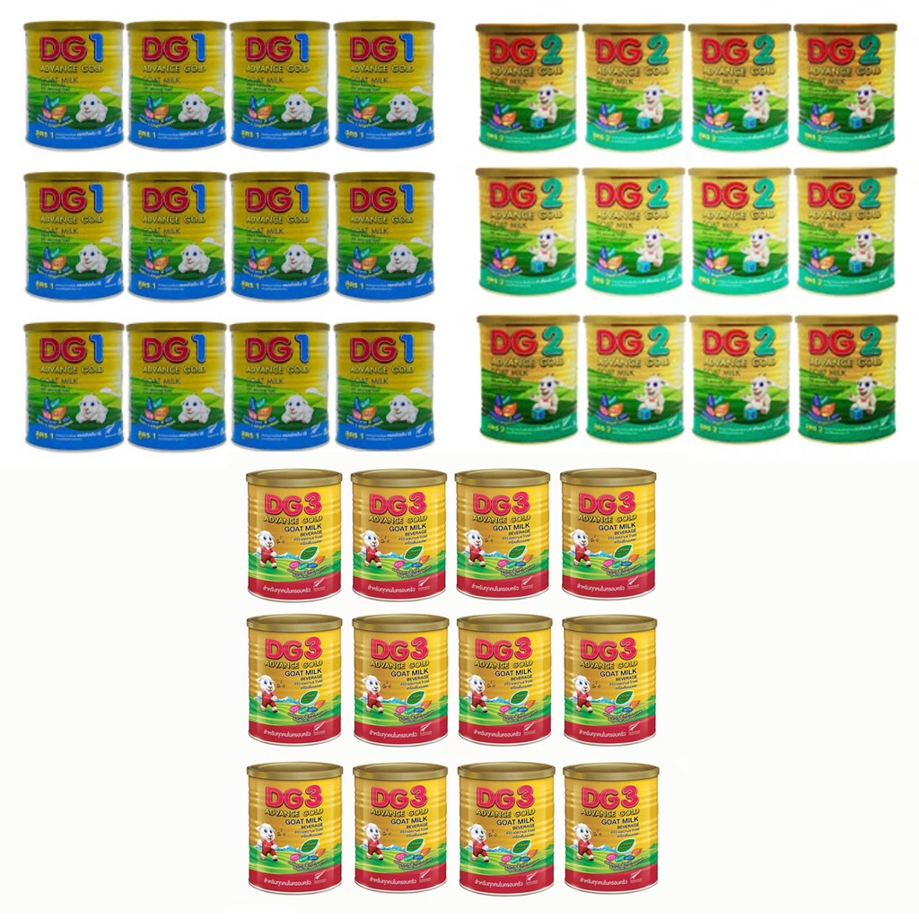 DG1 / DG2 / DG3 Advance Gold Goat Milk ดีจี นมแพะ ขนาด 400 กรัม ยกลัง12 ...