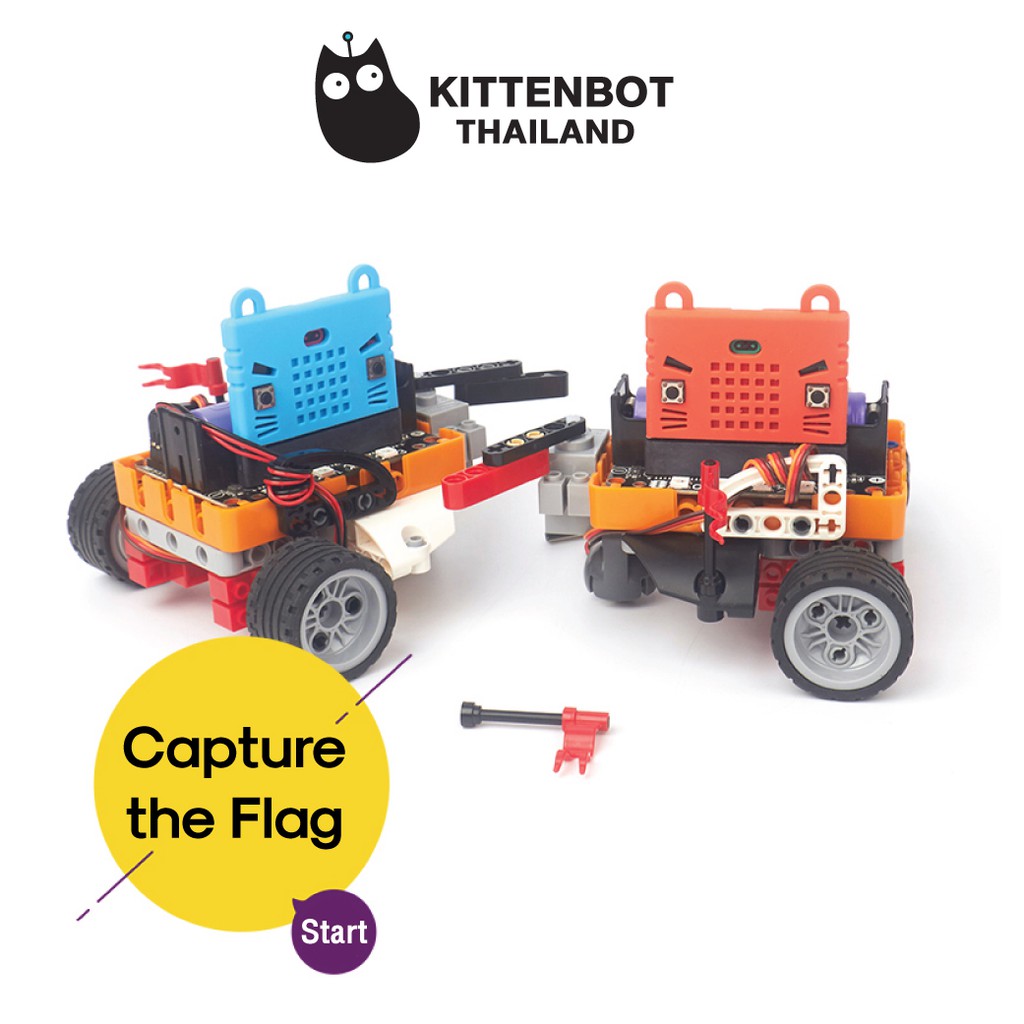 microbit ไมโครบิต หุ่น Kittenbot Robot Sumo หุ่นยนต์ ซูโม่ เขียนโปรแกรม ...