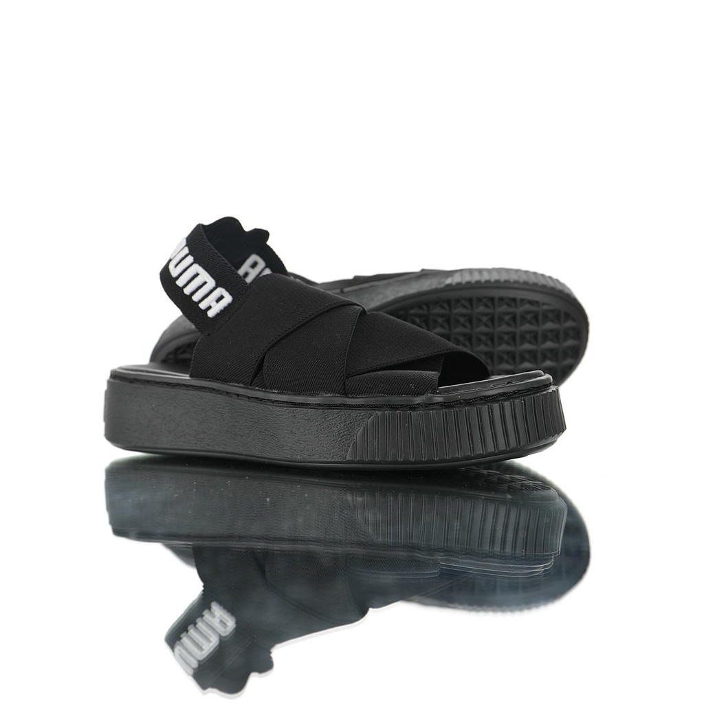 Puma Platform Sandal LEA มัฟฟินรุ่นที่สองสีบริสุทธิ์สะกดรองเท้าแตะชาย ...