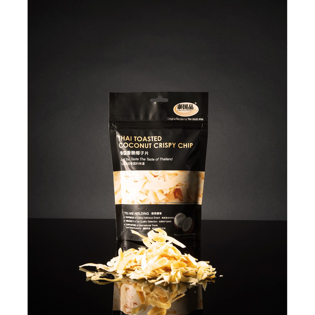 TAI GUO PIN มะพร้าวหอมไทยอบกรอบคุณภาพพรีเมี่ยม (สูตรไร้กลูเตน) ขนาด 100 ...