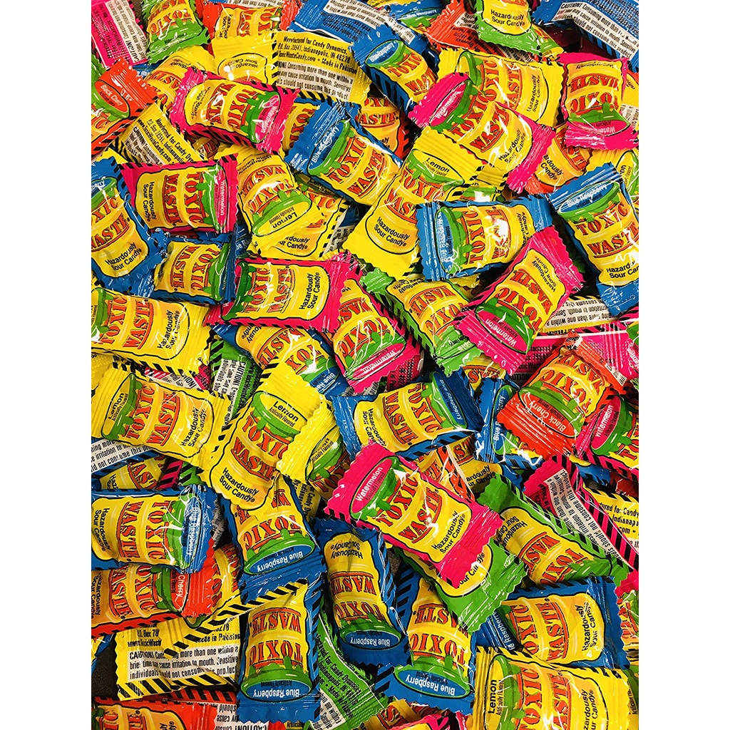 Toxic Waste Hazardously Sour Candy Single Piece ขนม usa | Shopee Thailand