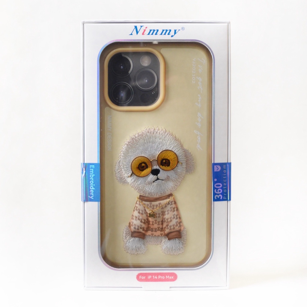 NIMMY 360 Protection เคสปักลาย 3D case for iPhone 14 14Max 14 Pro14 ...