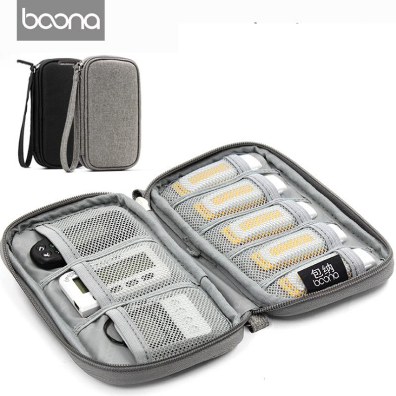 baona Single/Double Layer USB Flash Drive Bag Bank USB Key Storage Bag ...