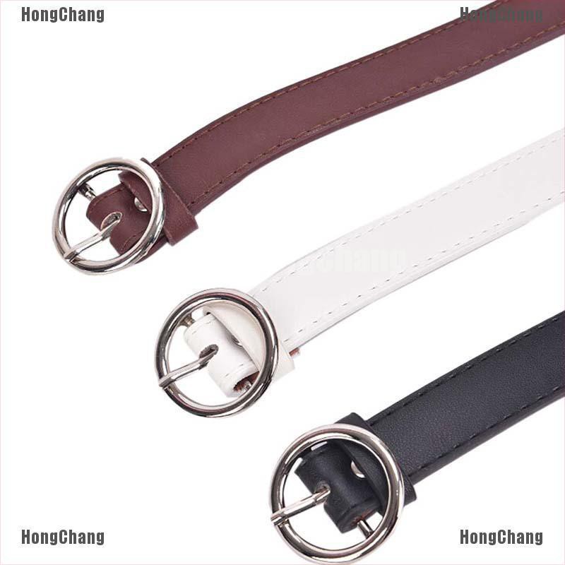 [LHGC] Fashion Women Big Hole Belts PU Leather Metal Pin Buckle Waist ...