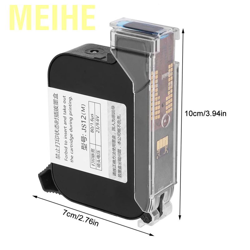 Meihe New Black Quick-drying Ink Cartridges for 530 Handheld Date Coder ...