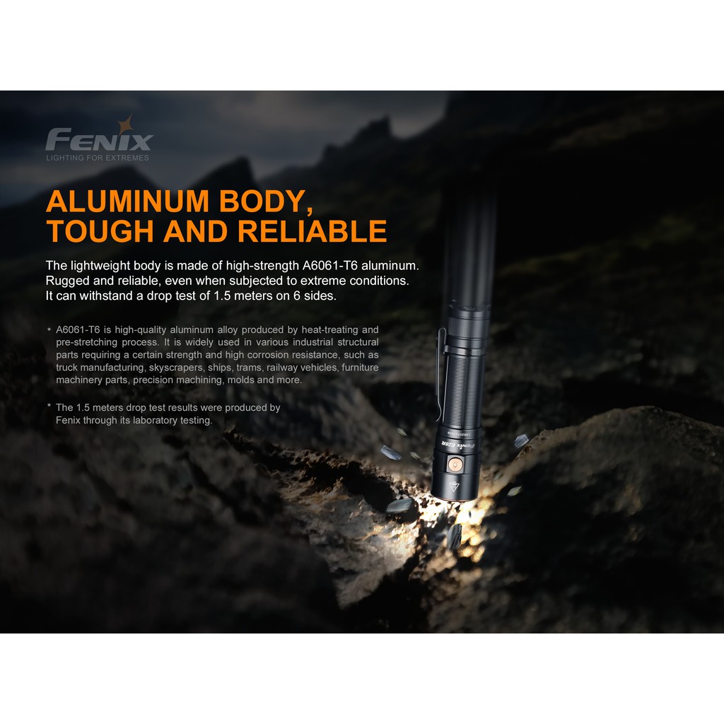 ไฟฉาย Fenix E28R 1500LM ชาร์จ USB-C ในตัว แถมแบตเตอรี่ สินค้าตัวแทนในไทยประกันส่ง่อม 3ปี ...