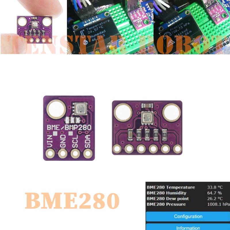 Bme280 5v 3.3v Digital Sensor Temperature Humidity Barometric Pressure ...