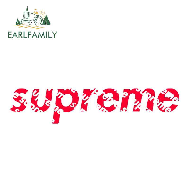 Earlfamily สติ๊กเกอร์ลาย Supreme กันน้ําสําหรับติดตกแต่งหมวกกันน็อค ...