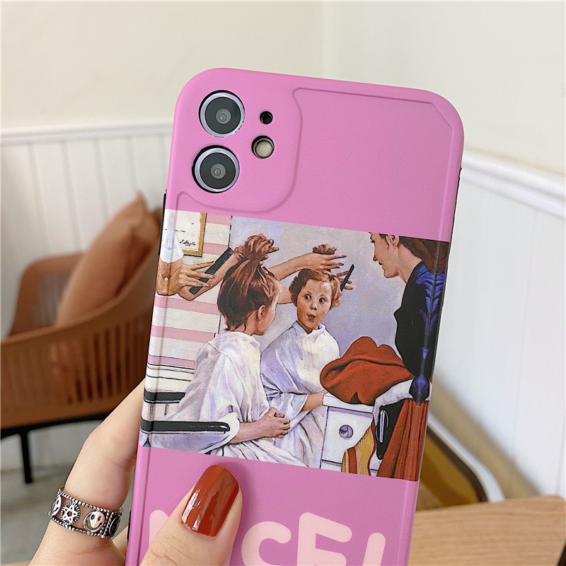 iPhone 11 Pro เคสโทรศัพท์แอปเปิ้ลแสนสนุก X Xr Xs Max 7 8 Plus SE Girl ...