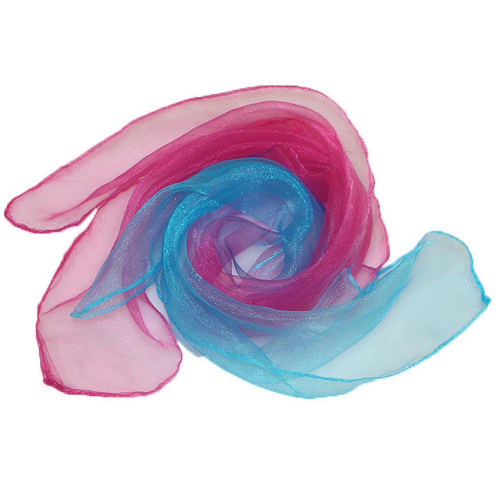 SIMPLE Solid Color Gradient Color Dancing Scarf for Handbag Dance ...